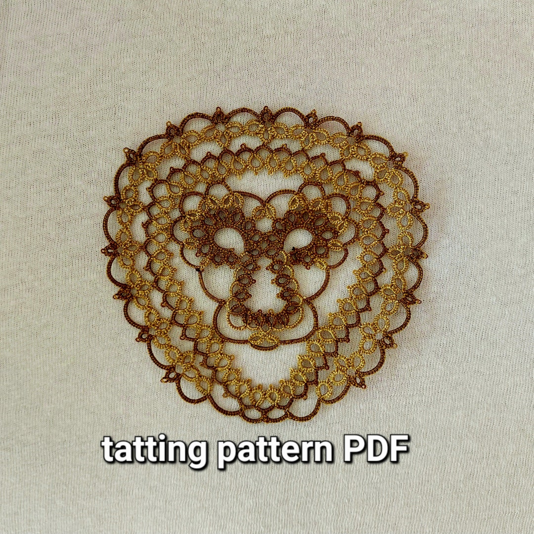Tatting Pattern PDF Lion for Shuttles - Etsy