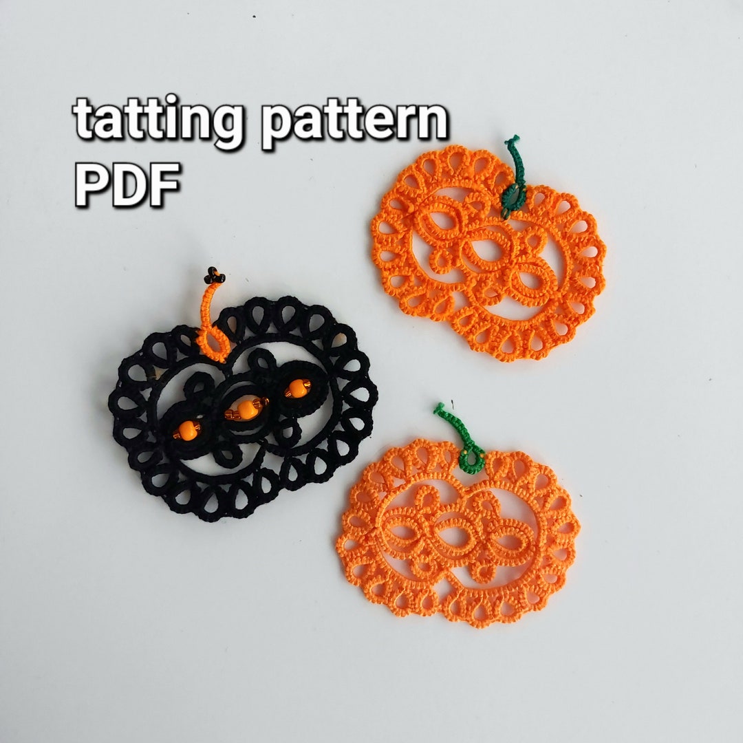 Tatting Pattern PDF "pumpkin" by Frivolite Con Sabor for Shuttles - Etsy