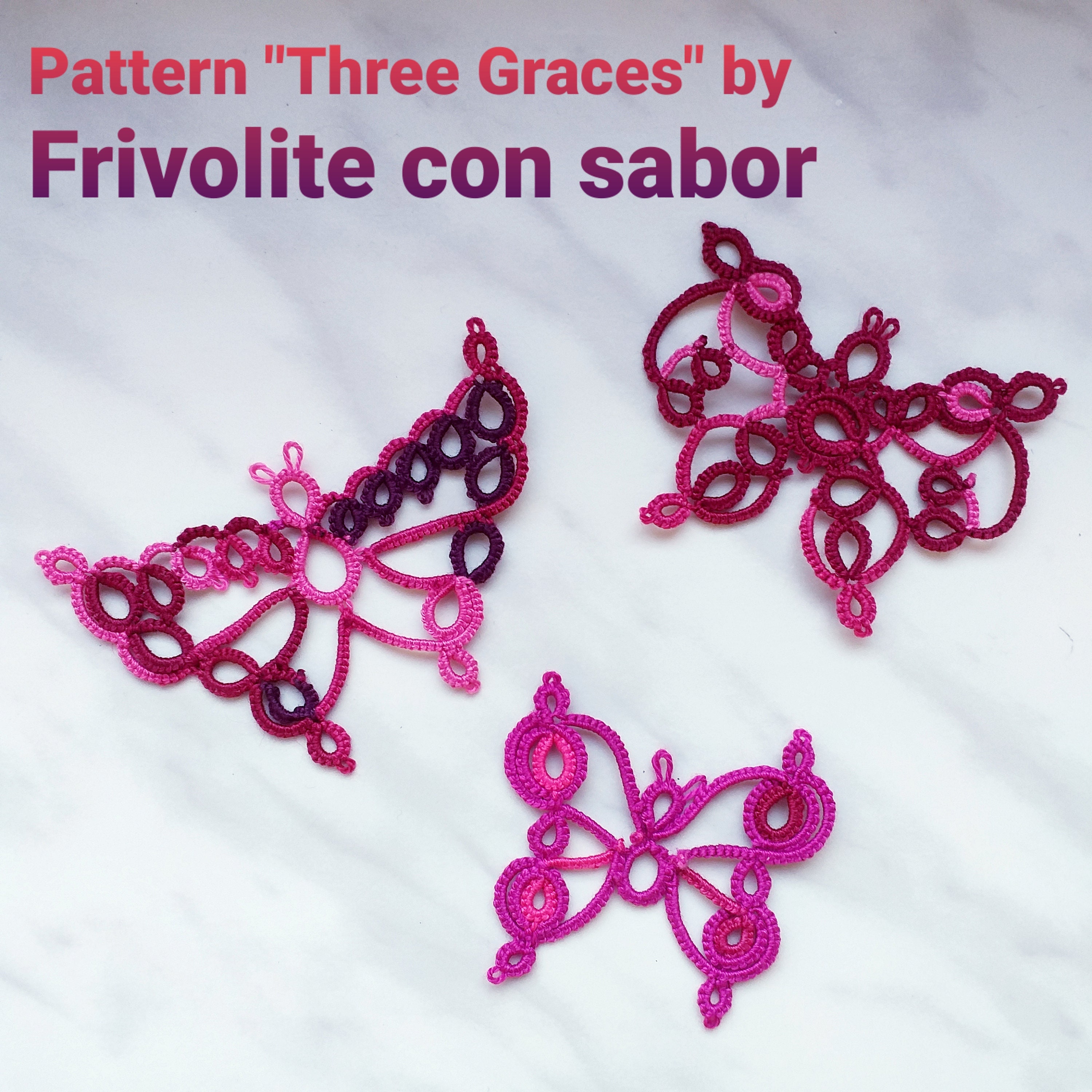 Tatting Pattern PDF Butterflies "three Graces" for Shuttle - Etsy