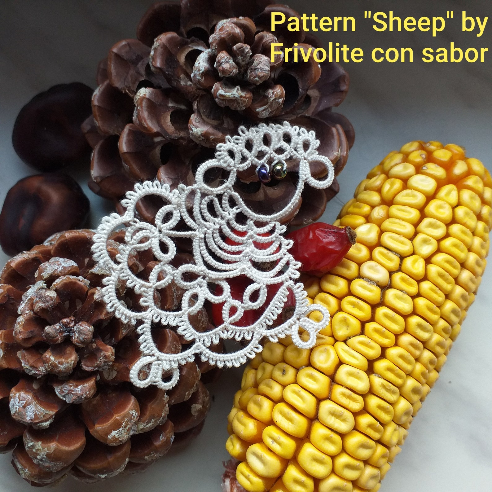 Tatting Pattern PDF sheep for Shuttle - Etsy
