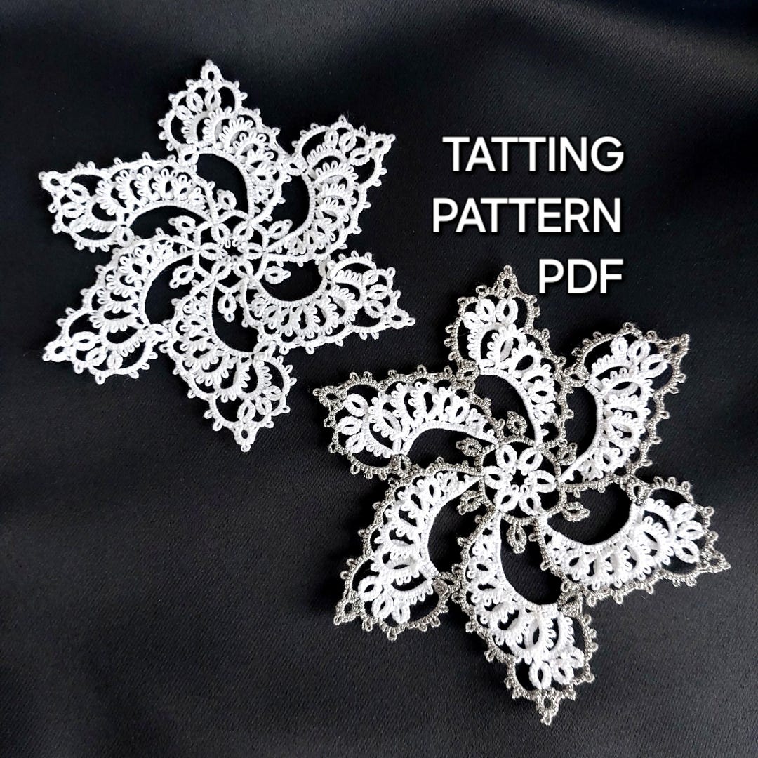 Tatting Pattern PDF "lily" by Frivolite Con Sabor for Shuttle Tatting ...