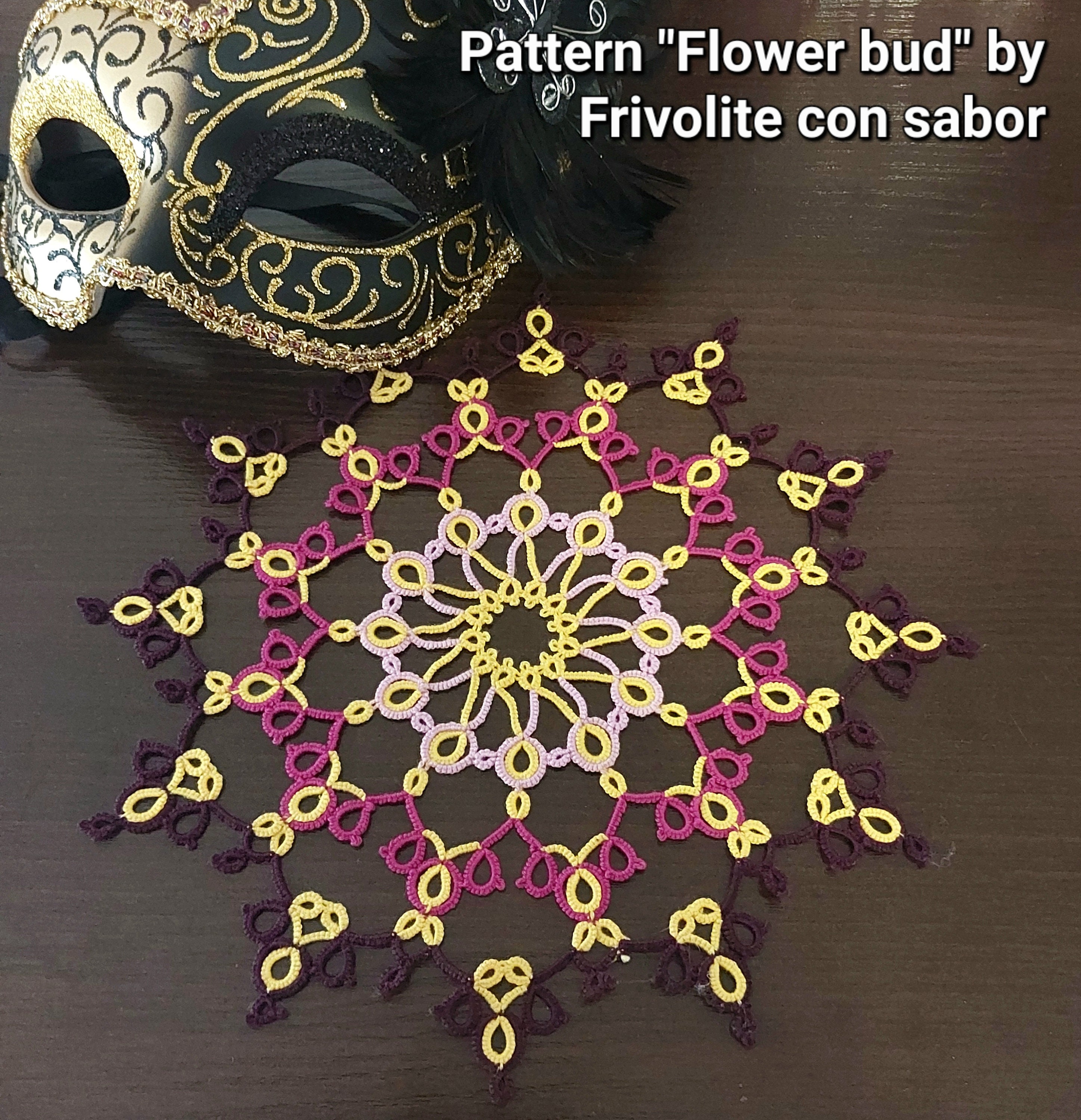 Tatting Pattern PDF Doily flower Bud for Shuttle - Etsy