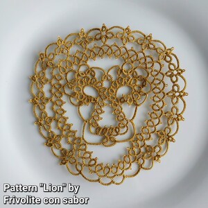 Tatting Pattern PDF Lion for Shuttles - Etsy