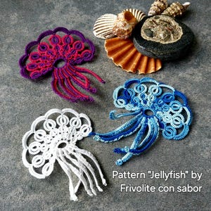 One Round Tatting Pattern PDF "jellyfish" by Frivolite Con Sabor for ...