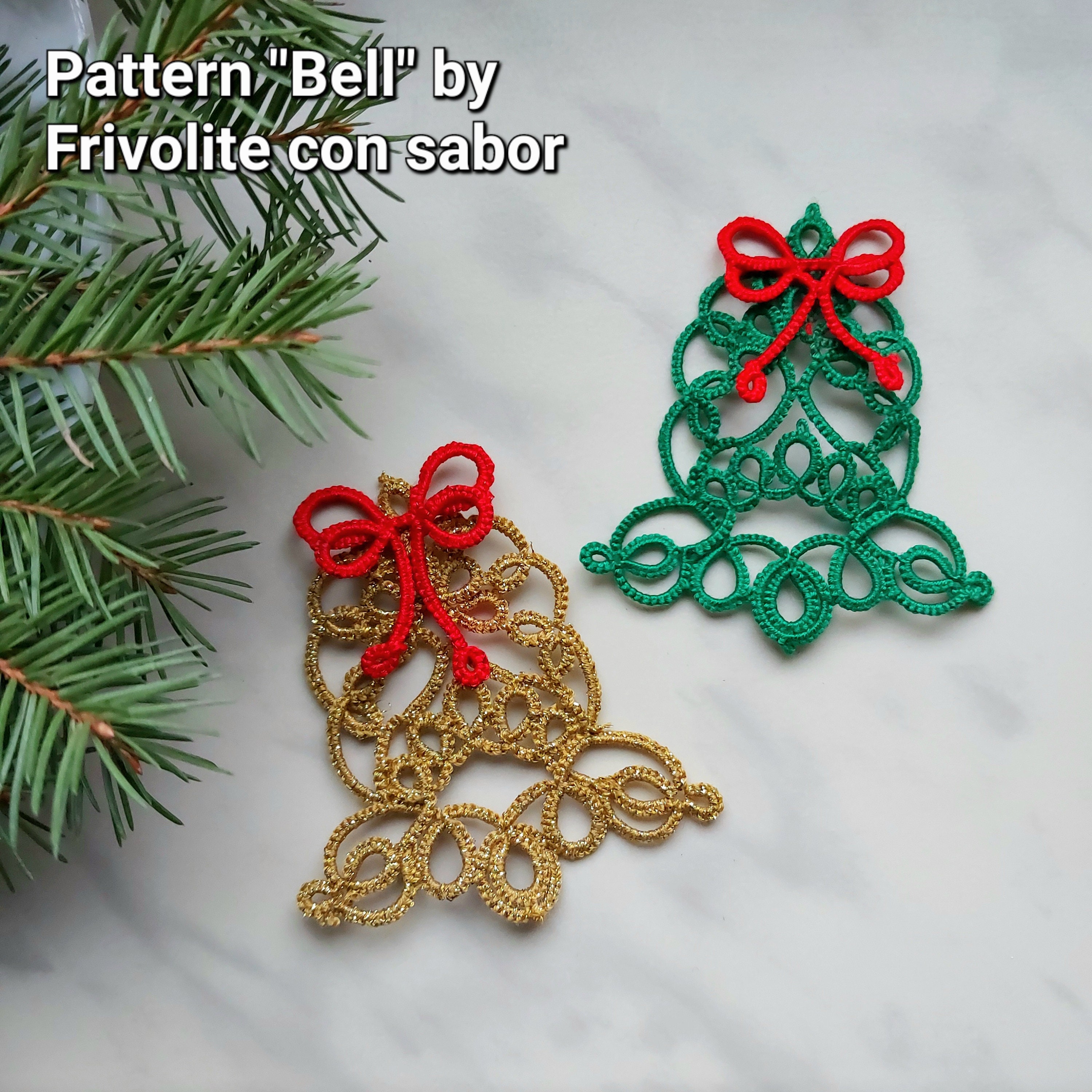 Tatting PDF Pattern "bell" for Shuttles - Etsy