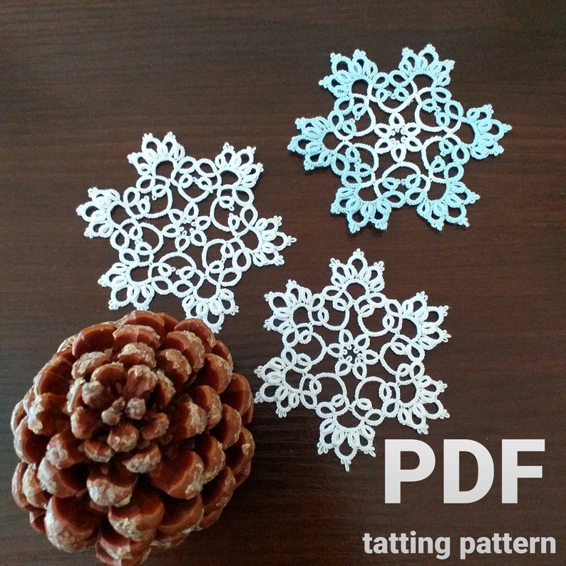 Tatting Pattern PDF Snowflake 2022 for Shuttles - Etsy