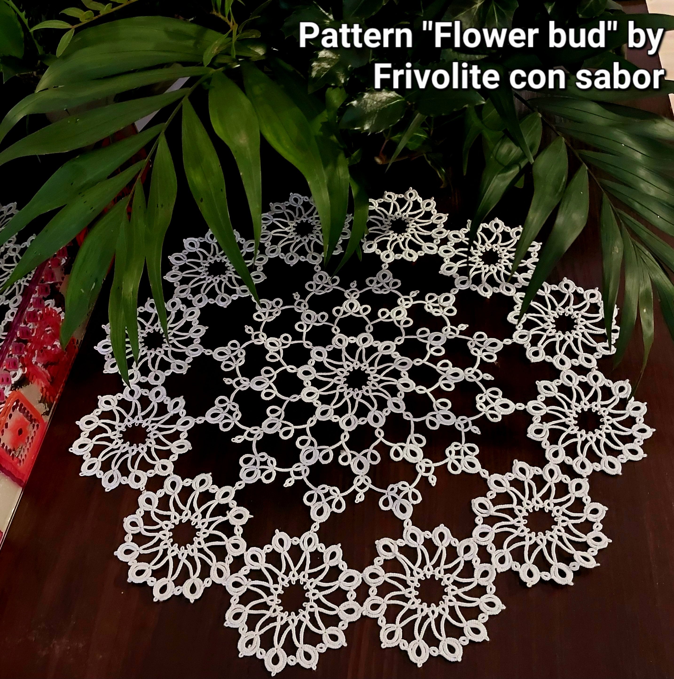 Tatting Pattern PDF Doily flower Bud for Shuttle - Etsy
