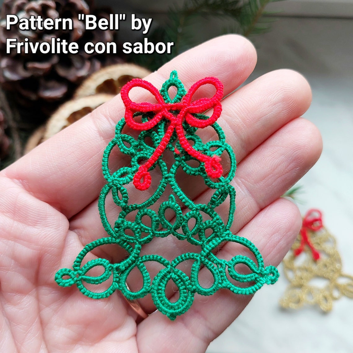 Tatting PDF Pattern "bell" for Shuttles - Etsy