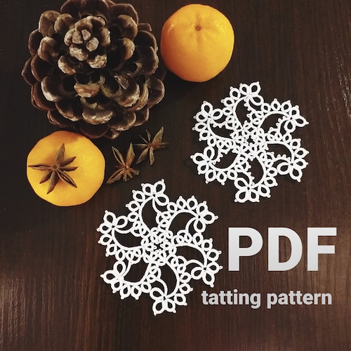 Tatting Pattern PDF Snowflake Star for Shuttle - Etsy