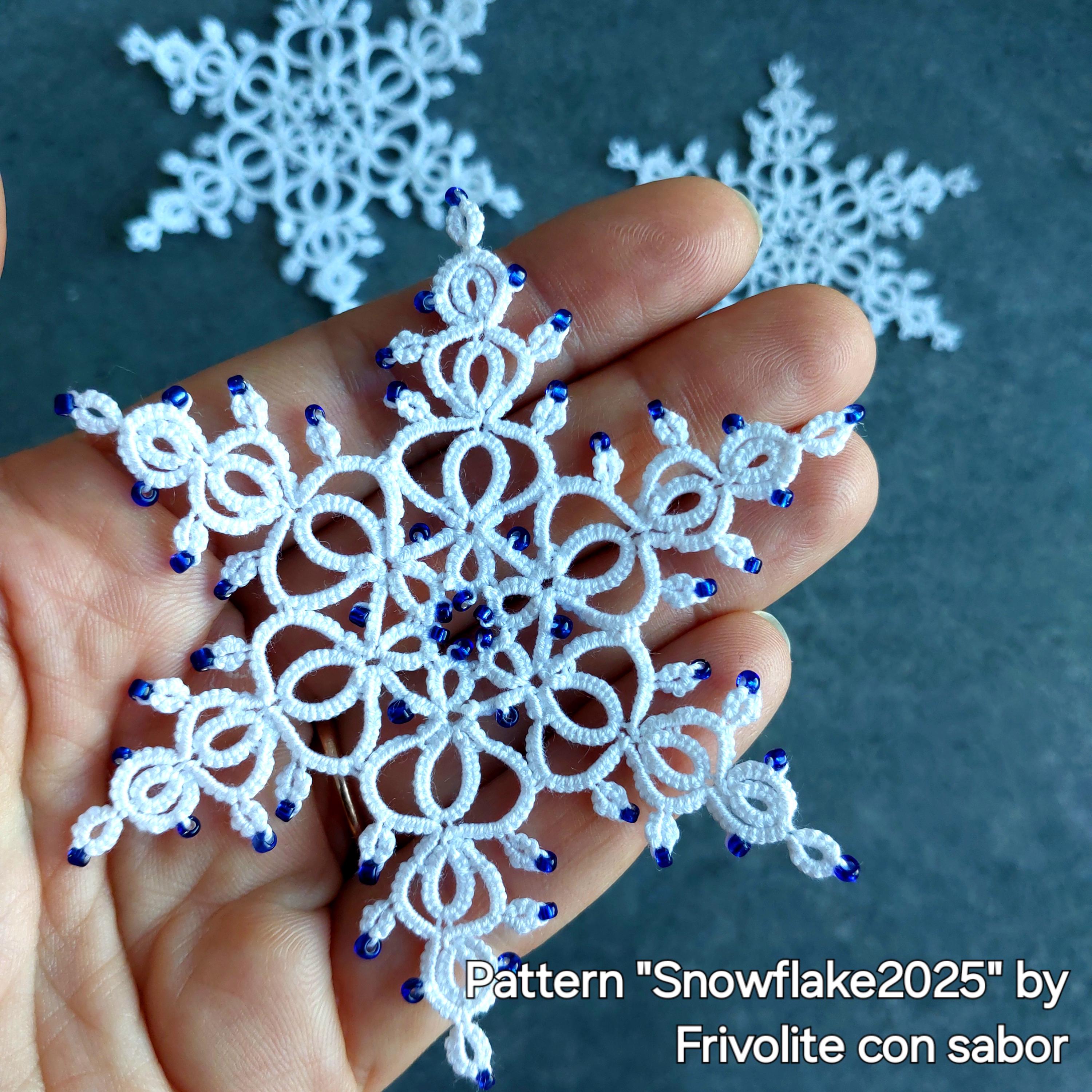 Tatting Pattern PDF "snowflake 2025" by Frivolite Con Sabor, Shuttle ...