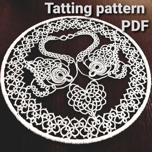 Doily coral Reef PDF Original Shuttle Tatting Pattern by - Etsy
