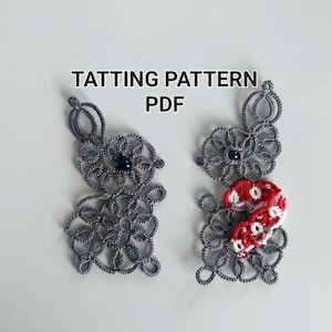 Tatting PDF Pattern "rabbit" for Shuttles - Etsy
