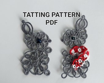 Tatting Pattern PDF moon for Shuttles - Etsy