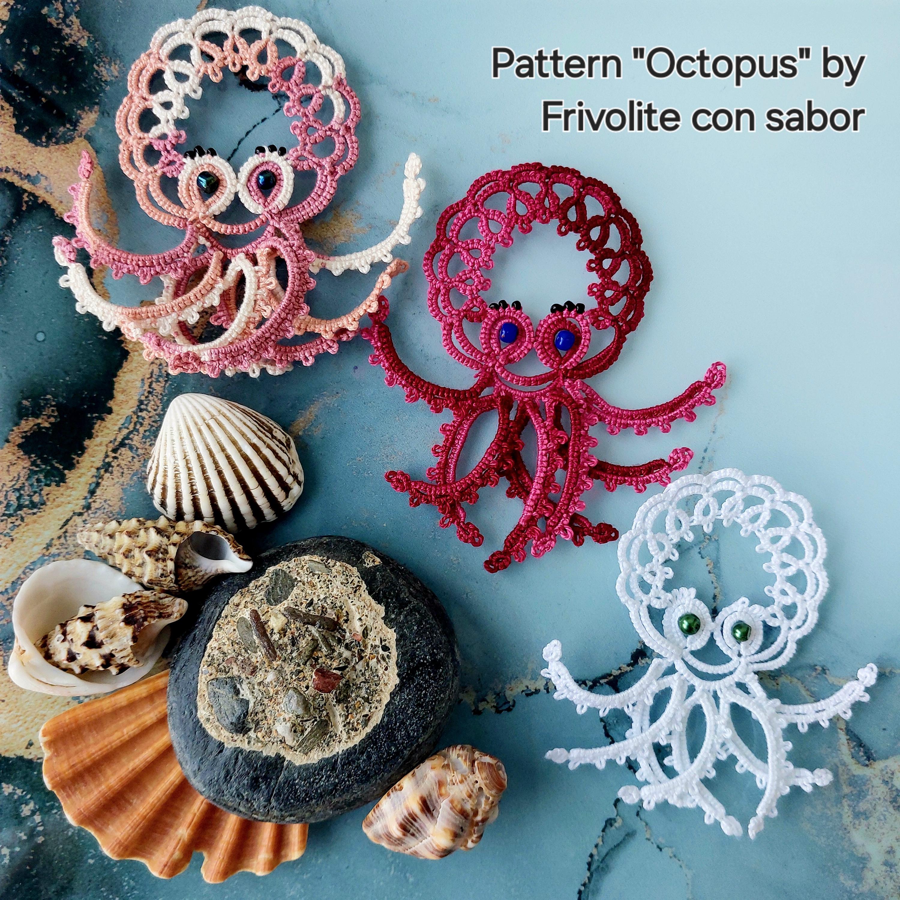 Tatting Pattern PDF "octopus" by Frivolite Con Sabor for Shuttle ...