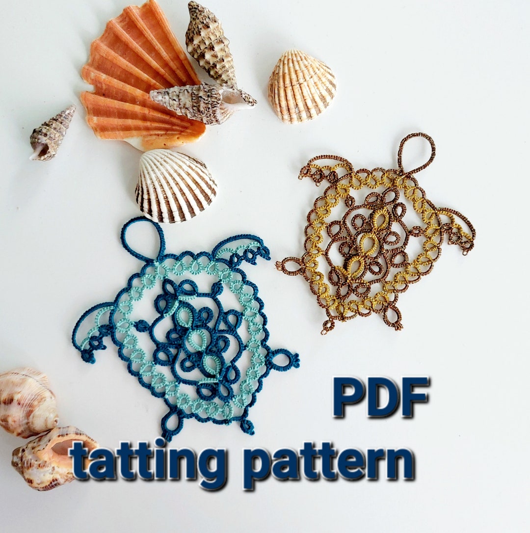 Tatting Pattern PDF "turtle" for Shuttles - Etsy