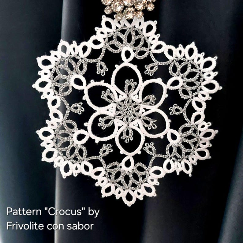 Tatting Pattern PDF Crocus by Frivolite Con Sabor for Shuttles With ...