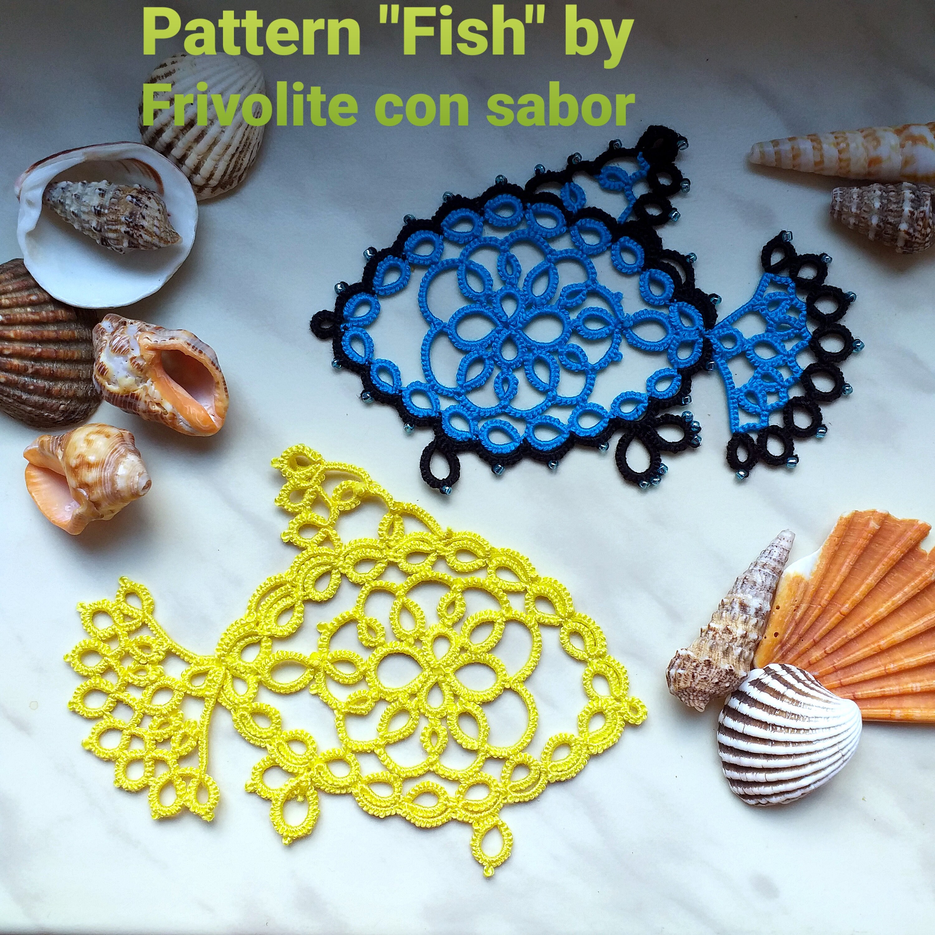 Tatting Pattern PDF fish for Shuttle - Etsy
