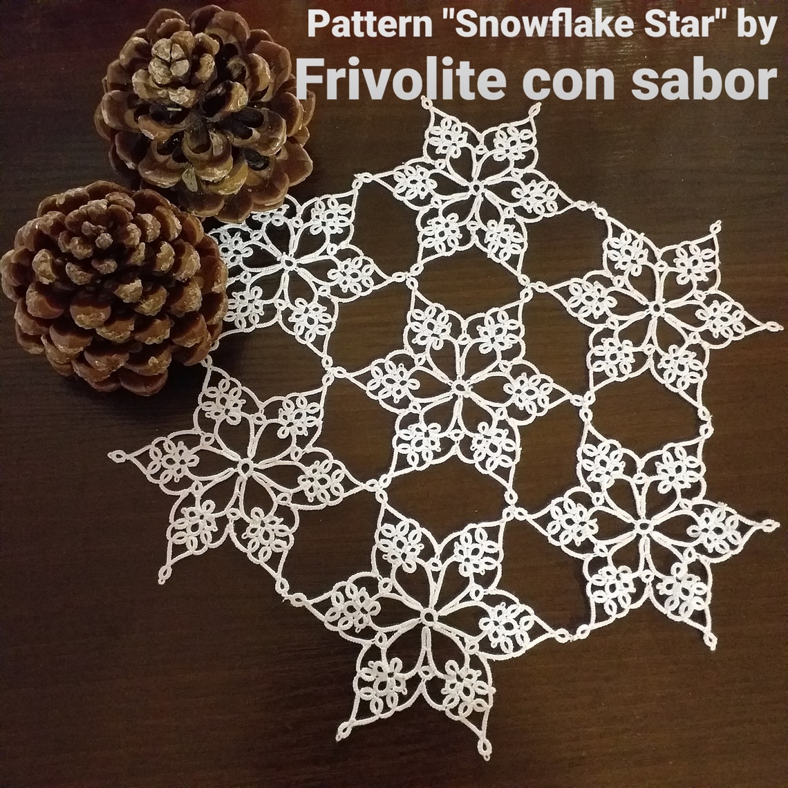 Tatting Pattern PDF Snowflake Star for Shuttle - Etsy
