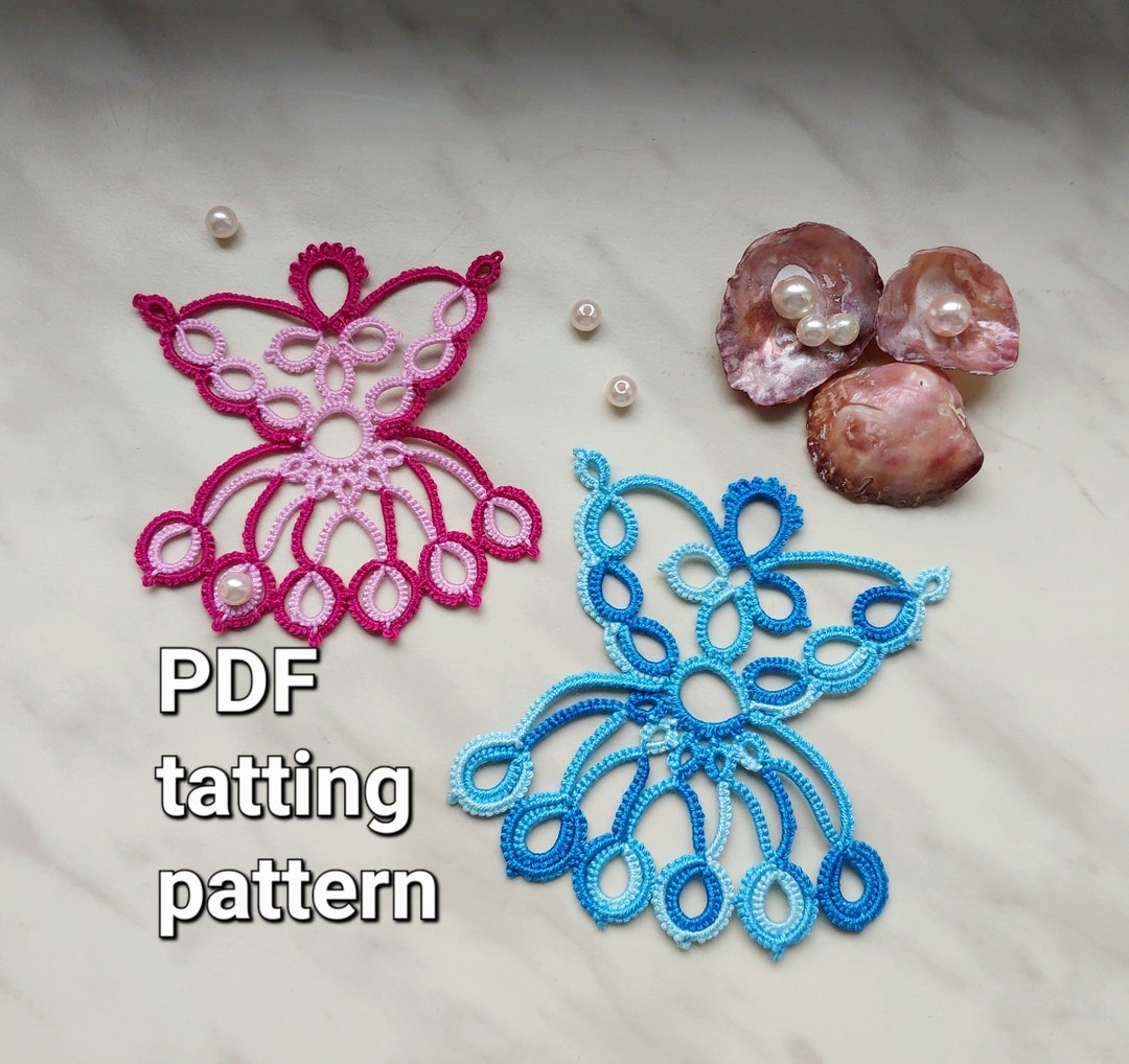 Tatting Pattern PDF "tooth Fairy" for Shuttles With Photo-instruction Step by Step (56photos ...