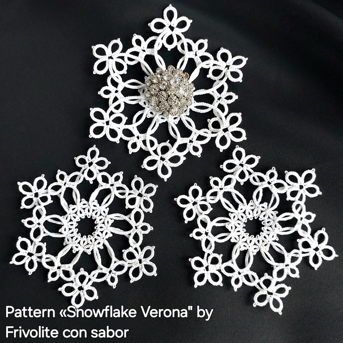 Tatting Pattern PDF "snowflake Verona" by Frivolite Con Sabor for ...