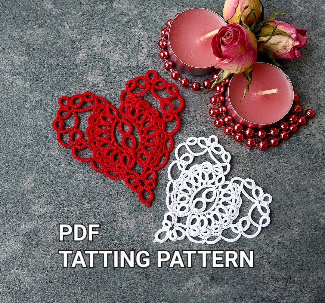 Tatting Pattern PDF "brave Heart" by Frivolite Con Sabor for Shuttle ...