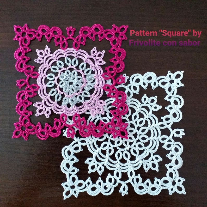 Tatting Pattern PDF "square" for Shuttle - Etsy