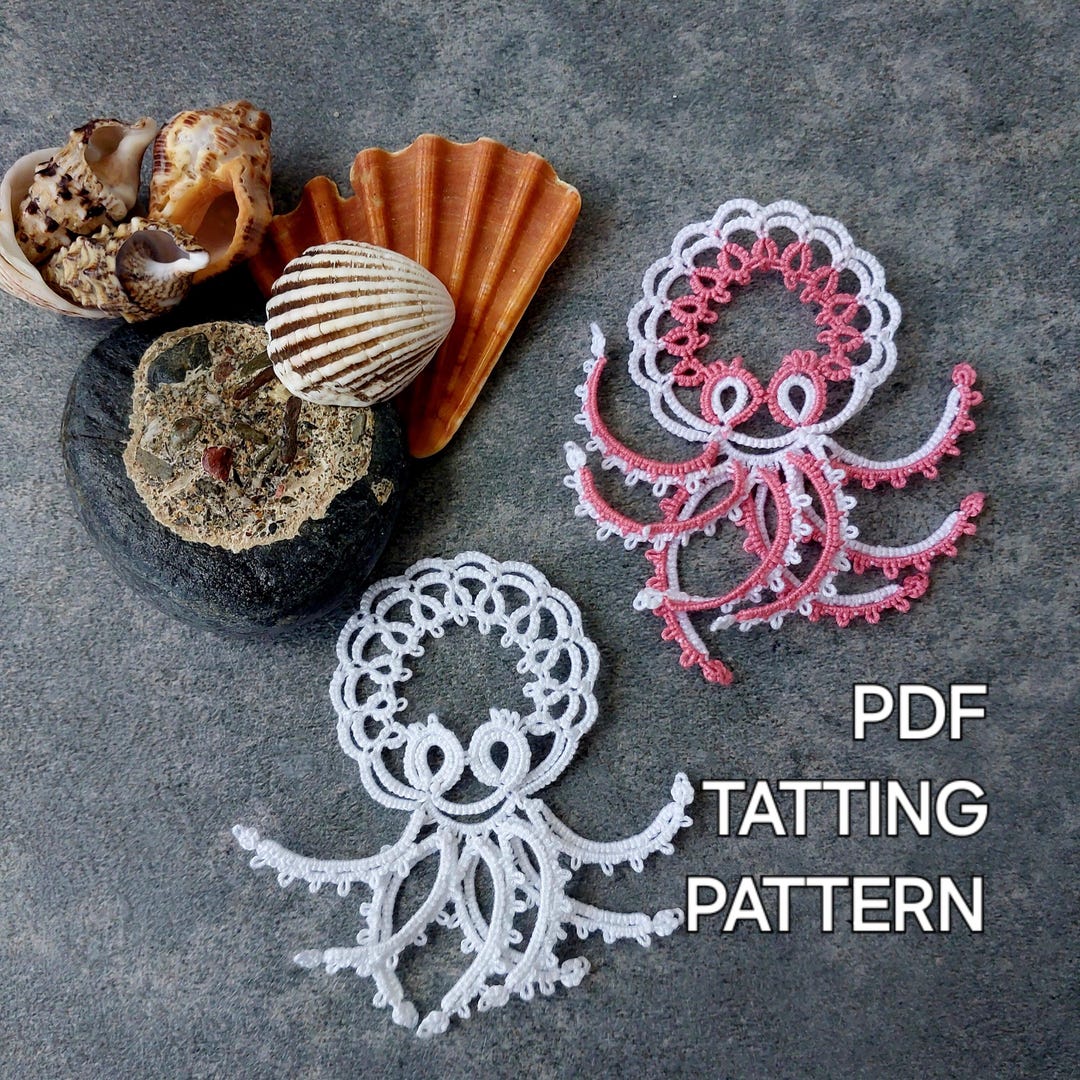 Tatting Pattern PDF "octopus" by Frivolite Con Sabor for Shuttle ...