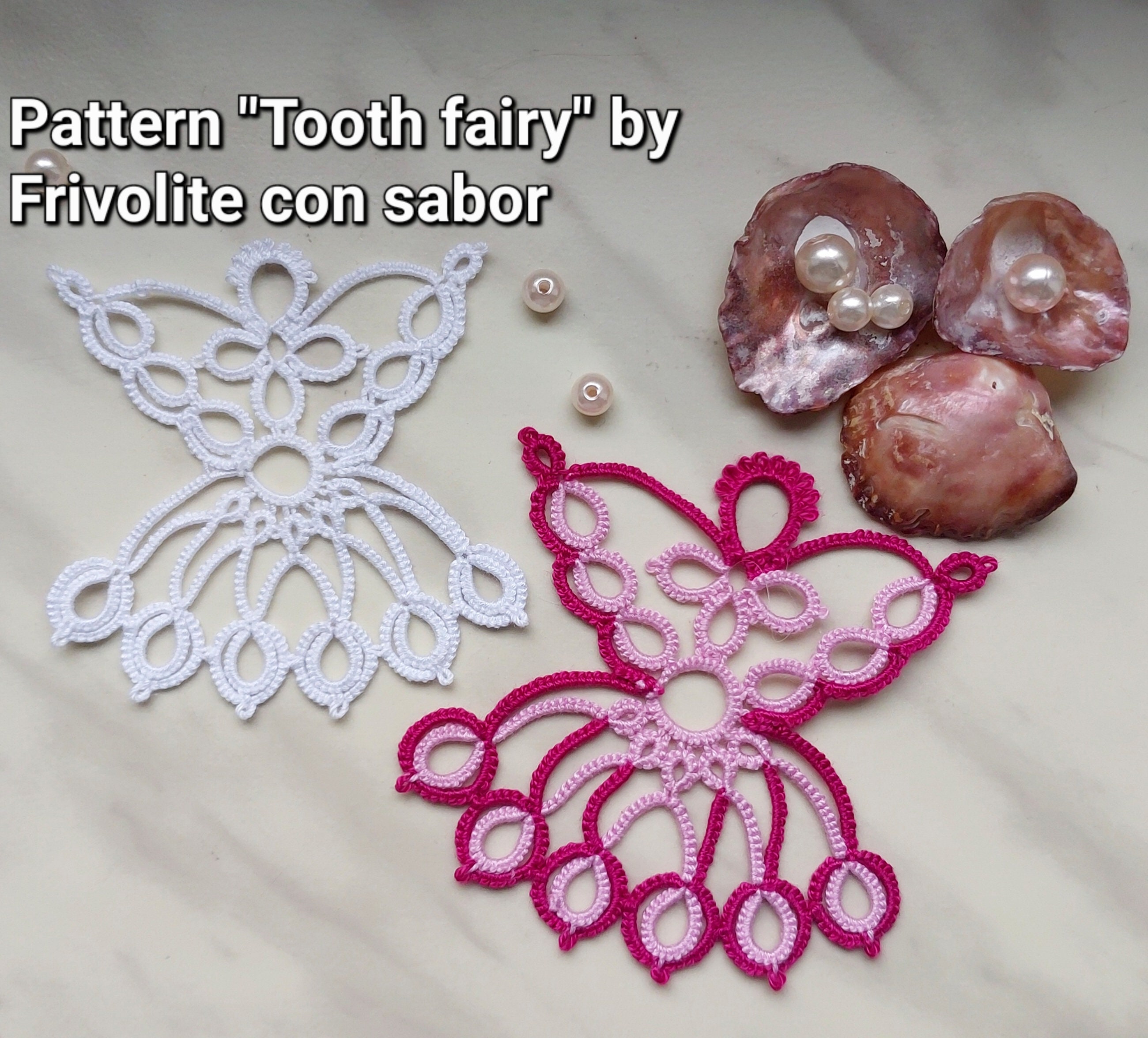 Tatting Pattern PDF "tooth Fairy" for Shuttles With Photo-instruction ...