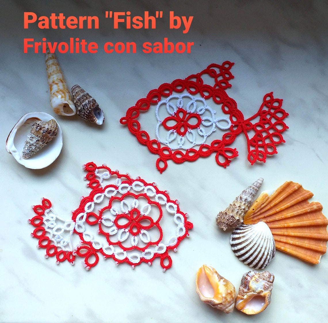 Tatting Pattern PDF fish for Shuttle - Etsy