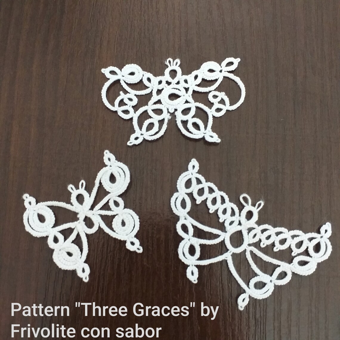 Tatting Pattern PDF Butterflies three Graces for - Etsy