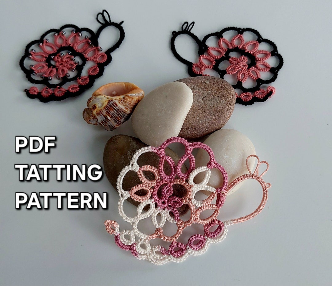 Tatting Pattern PDF "snail" by Frivolite Con Sabor for Shuttle Tatting ...