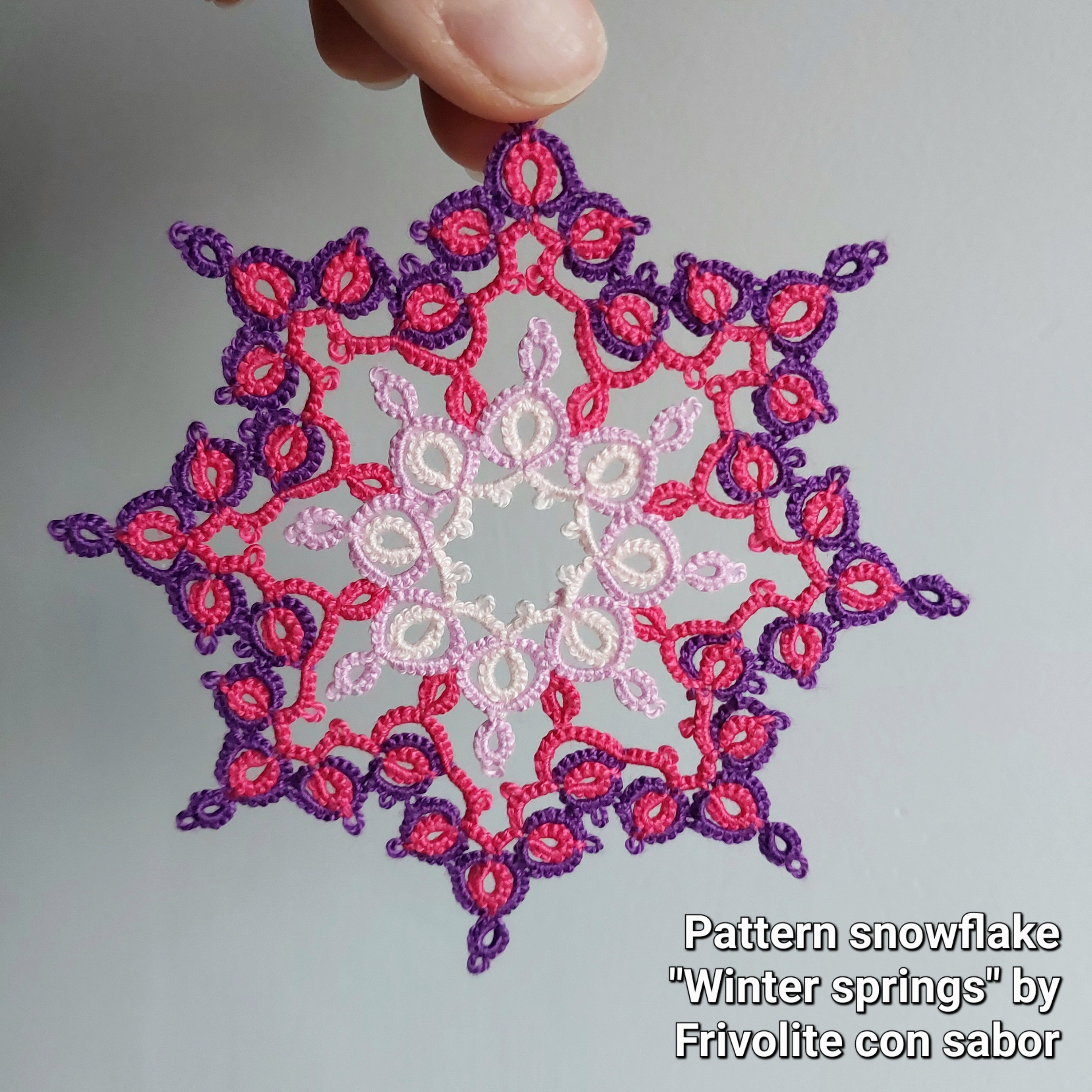 Tatting PDF Pattern Snowflake 