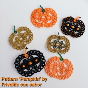Tatting Pattern PDF "pumpkin" by Frivolite Con Sabor for Shuttles - Etsy