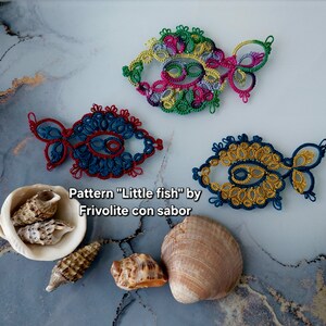 Tatting Pattern PDF "little Fish" by Frivolite Con Sabor for Shuttle ...