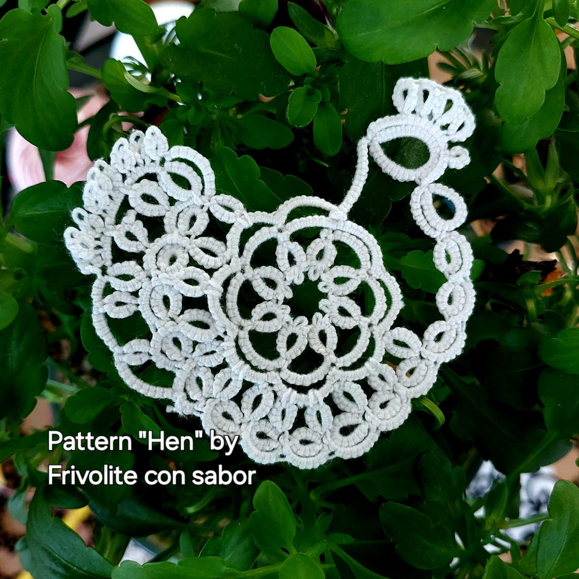 Tatting Pattern PDF "hen" by Frivolite Con Sabor for Shuttle Tatting ...
