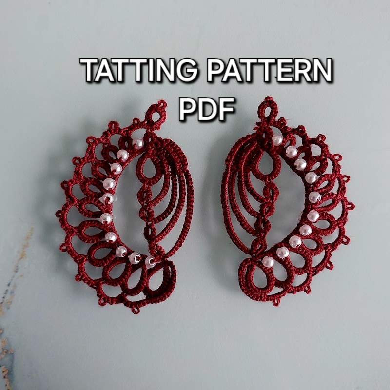 Tatted Earrings - Etsy