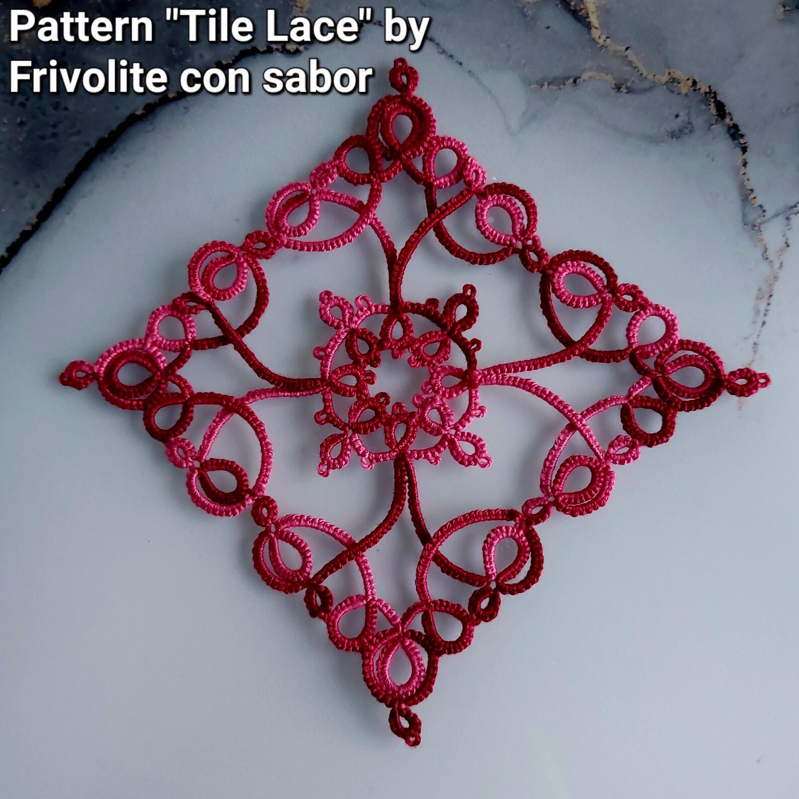 Tatting Pattern PDF Tile Lace by Frivolite Con Sabor for Shuttles - Etsy