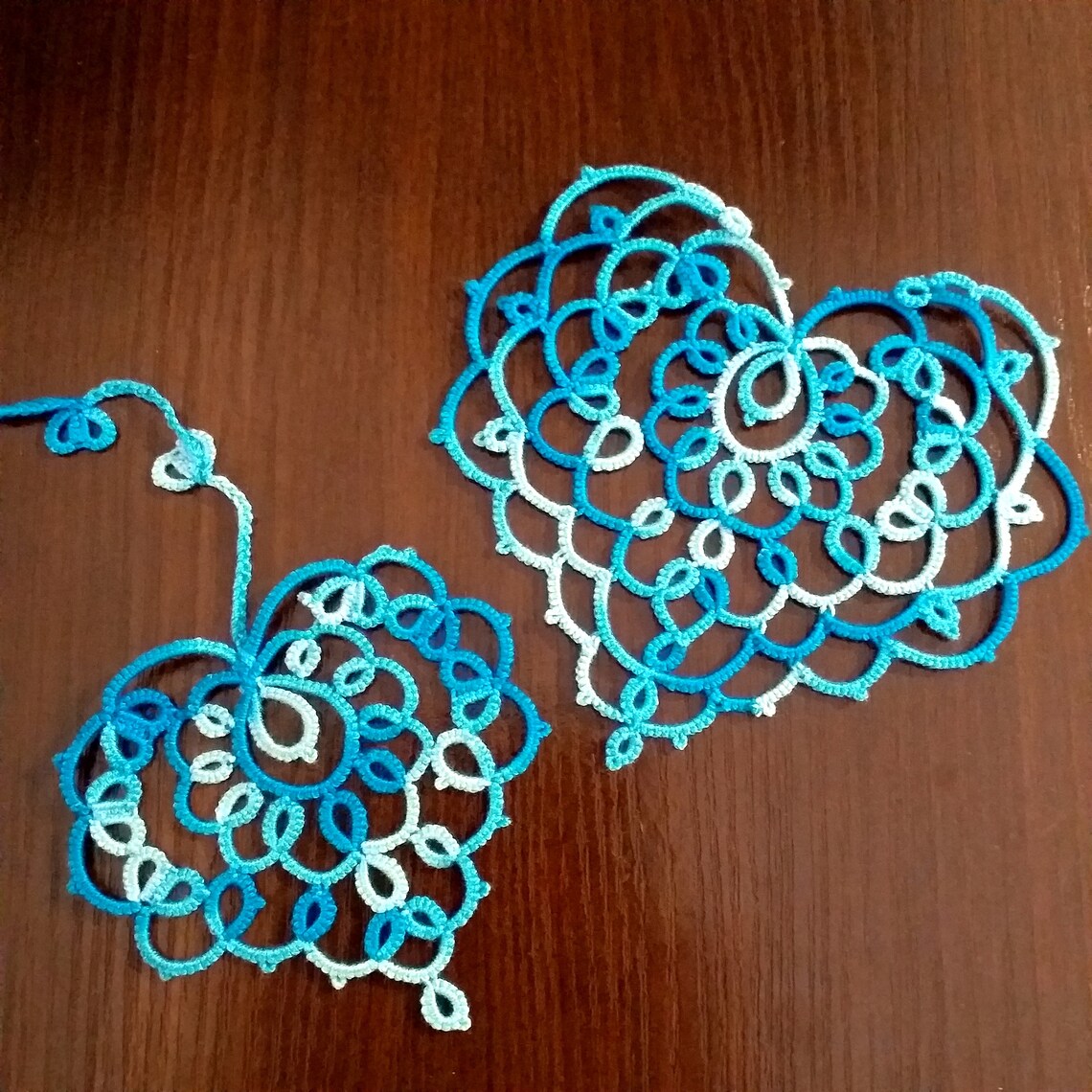 Tatting Pattern PDF web of Heart for Shuttle - Etsy