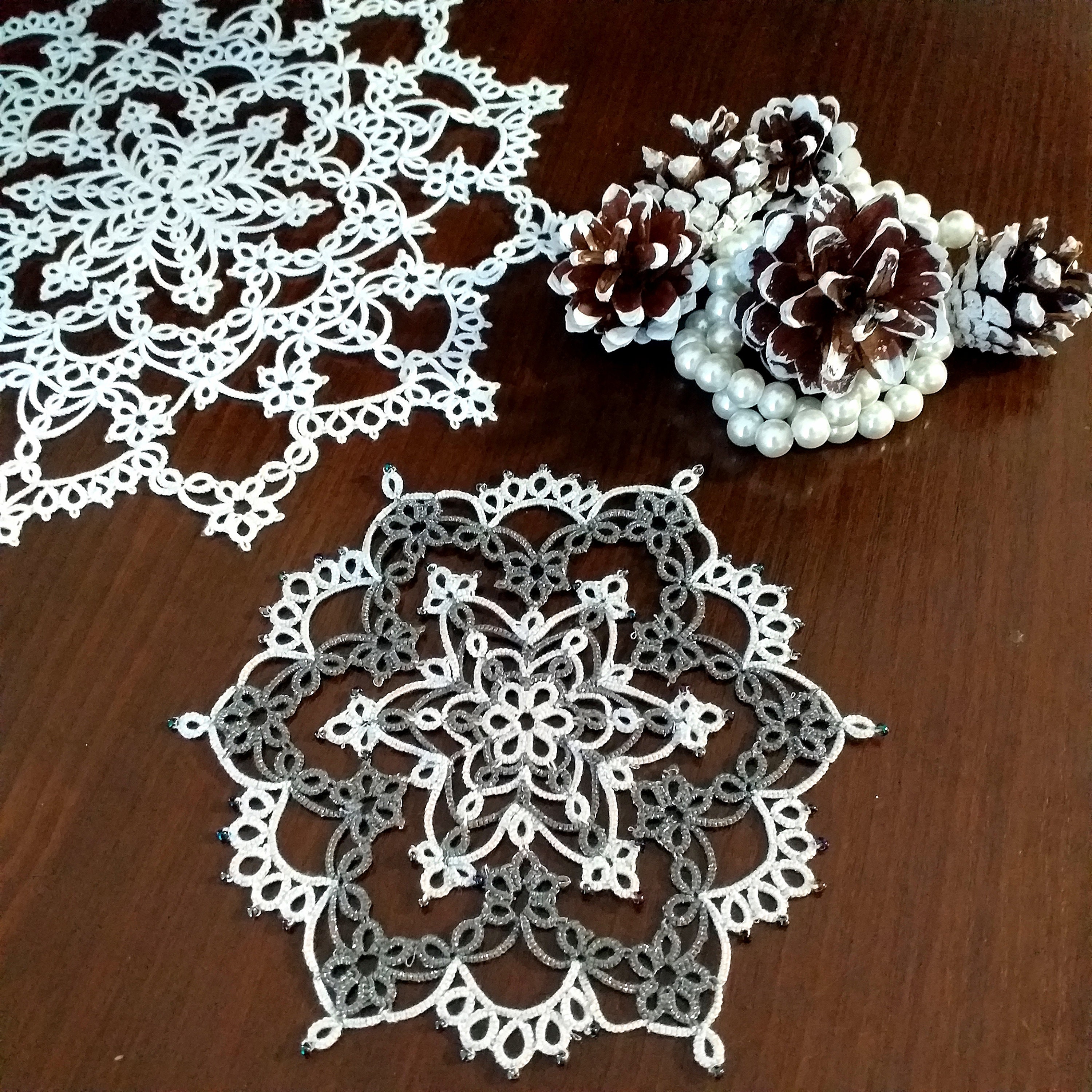 Tatting PDF Pattern Doily star for Shuttle - Etsy