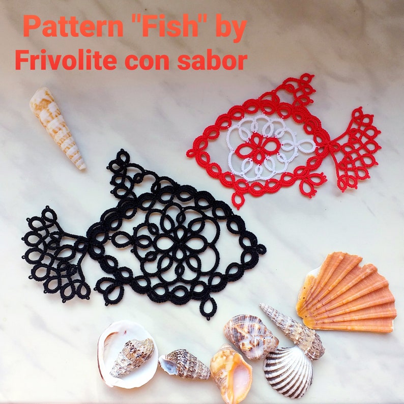 Tatting Pattern PDF fish for Shuttle - Etsy