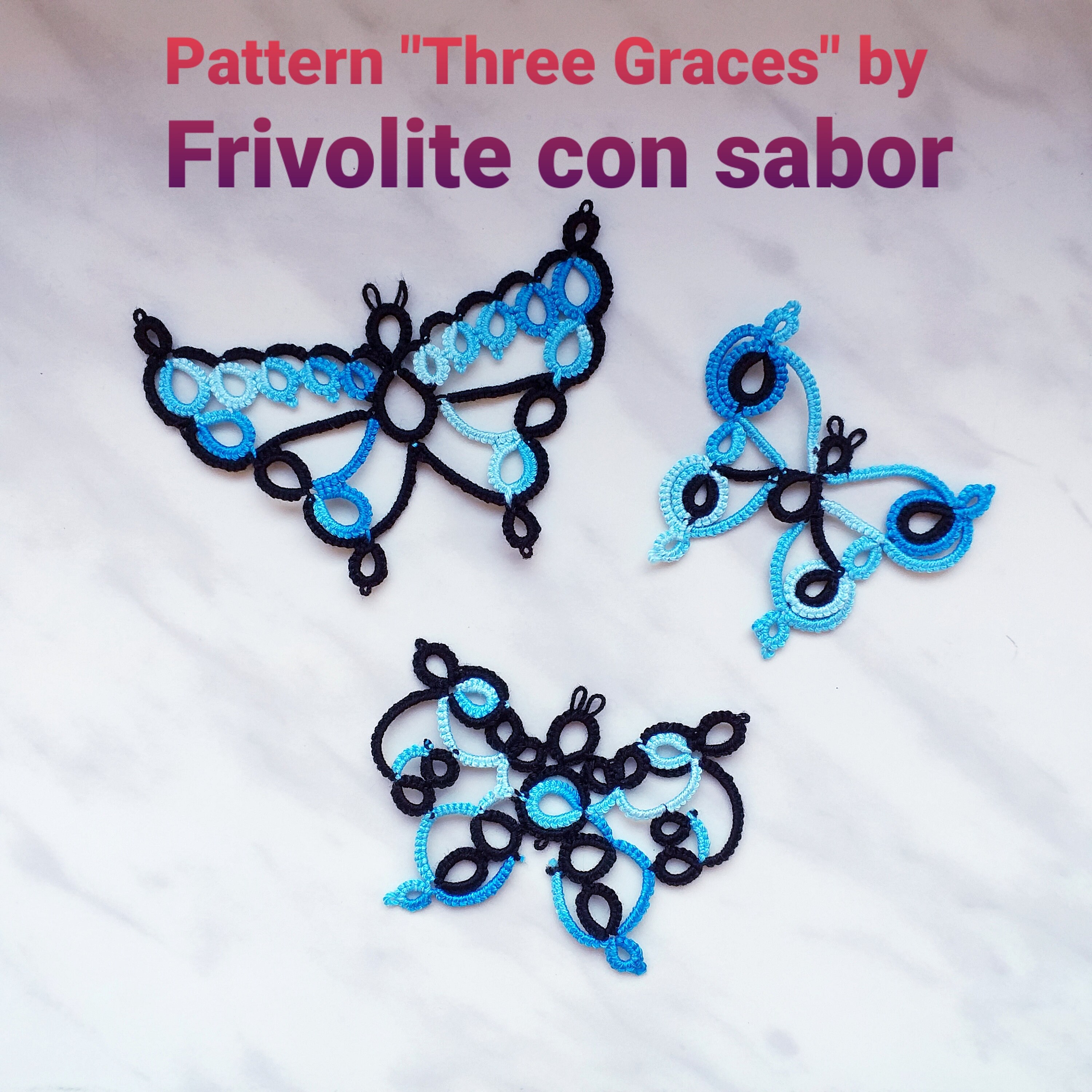 Tatting Pattern PDF Butterflies "three Graces" for Shuttle - Etsy