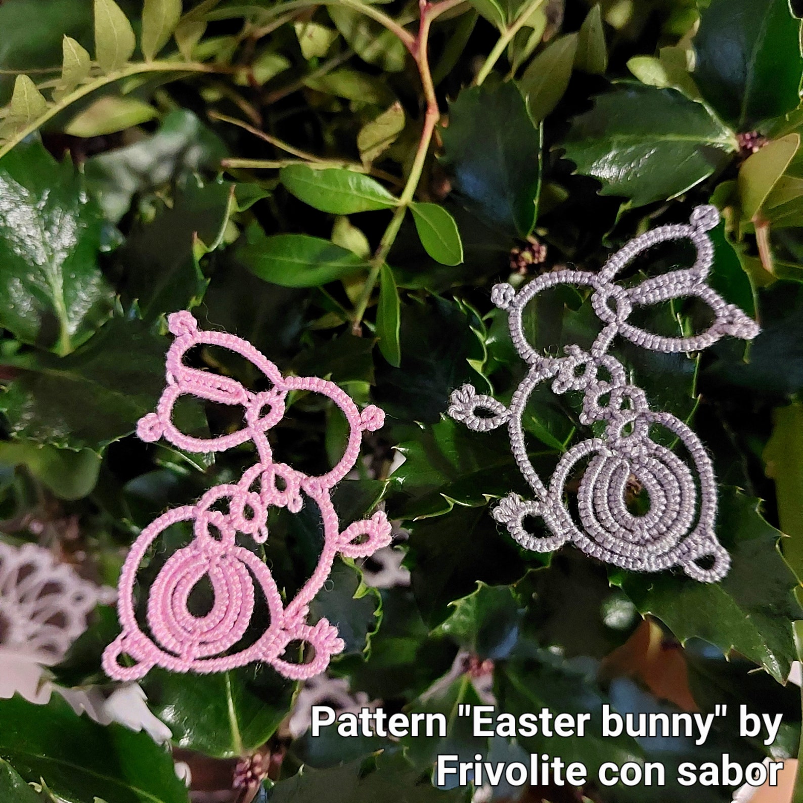 Tatting Pattern PDF Easter Bunny for Shuttles With - Etsy