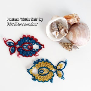Tatting Pattern PDF "little Fish" by Frivolite Con Sabor for Shuttle ...