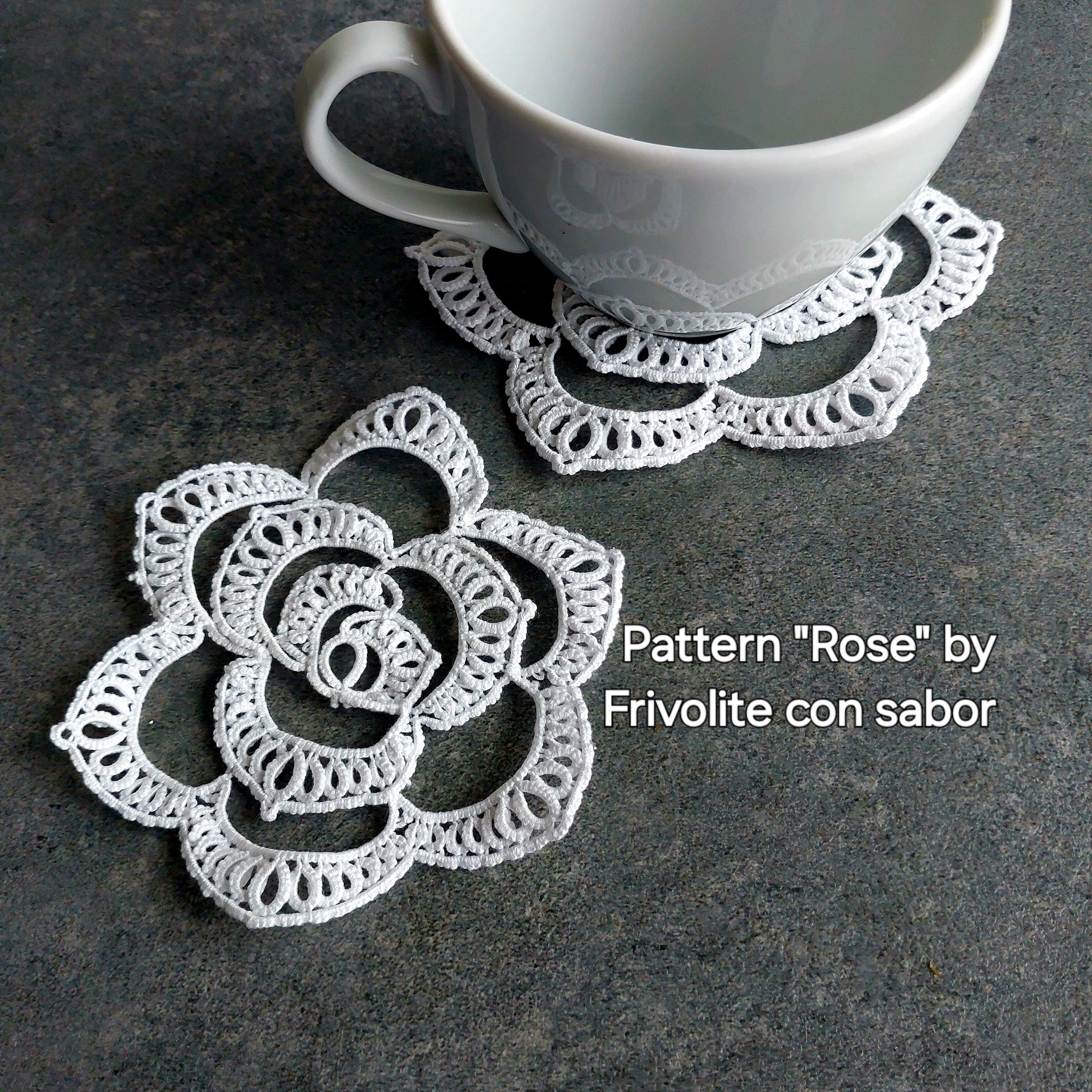 Tatting Pattern PDF "rose" by Frivolite Con Sabor for Shuttle Tatting ...