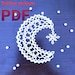 Tatting Pattern PDF moon for Shuttles - Etsy Canada