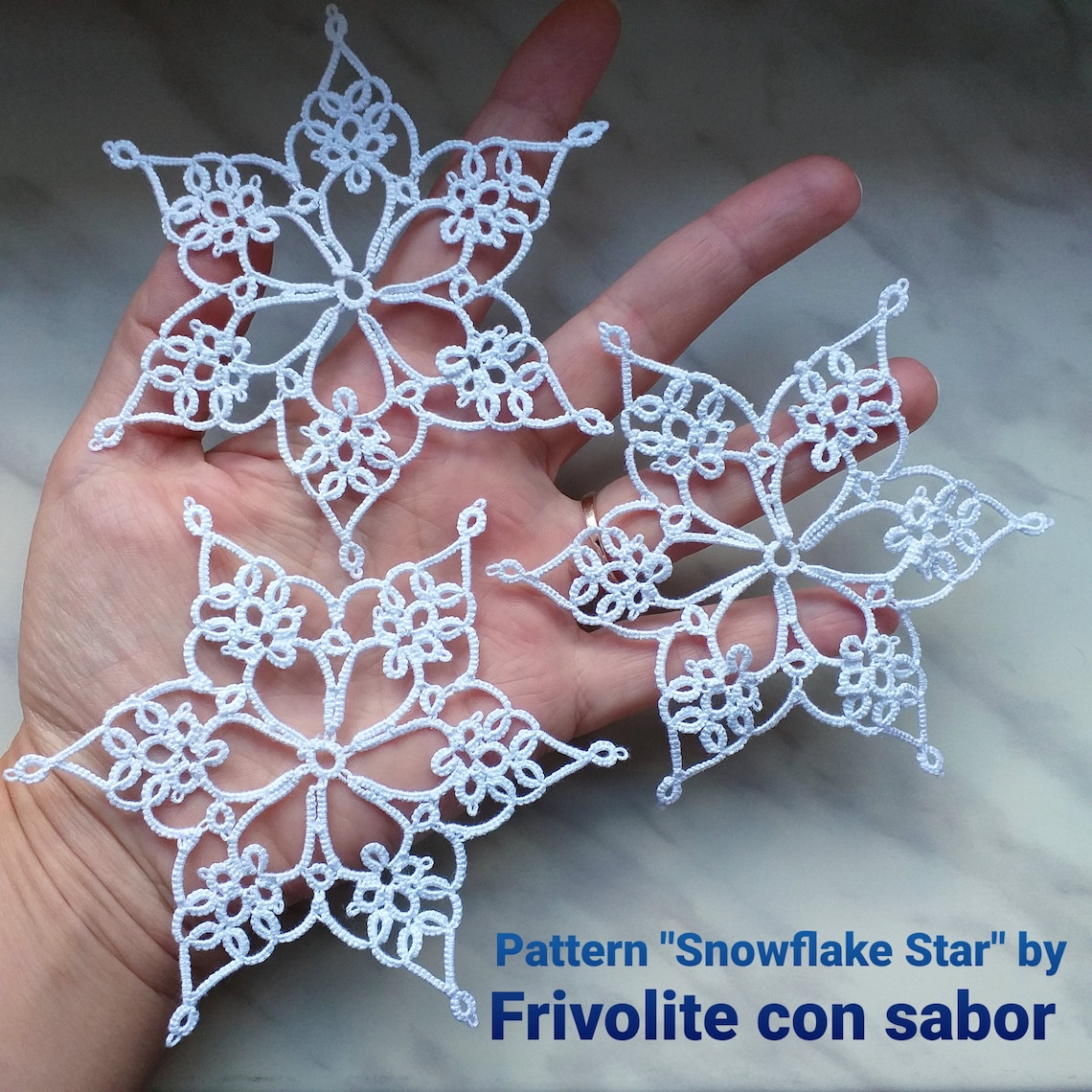 Tatting Pattern PDF Snowflake Star for Shuttle - Etsy