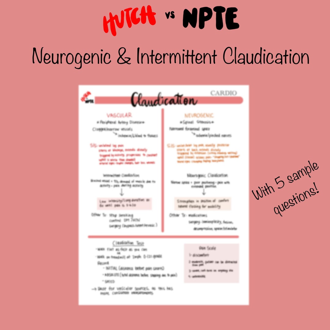 Neurogenic & Intermittent Claudication - Etsy
