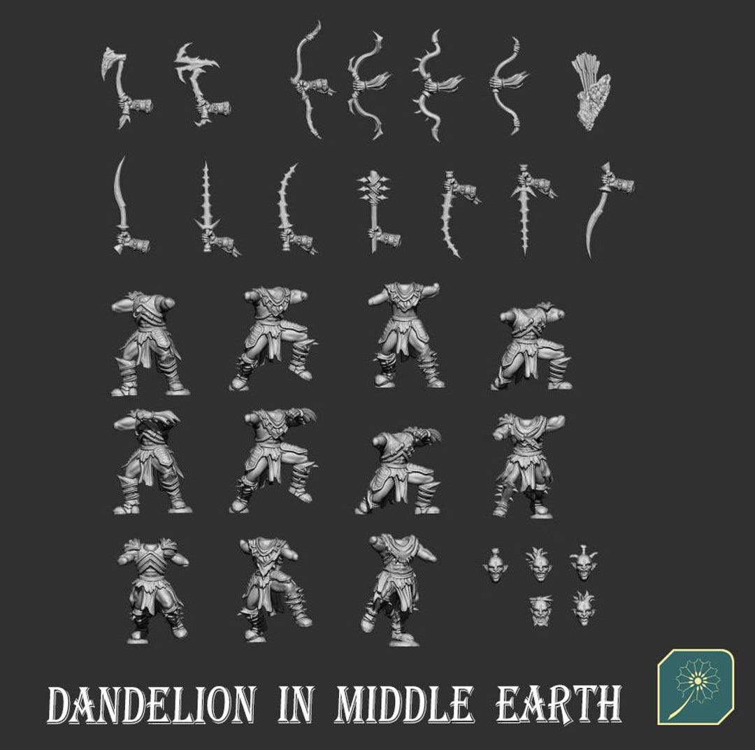 Northern Mountain 08a Orc Hunters ( Bows & 2 Weapons) - Dandelion in ...