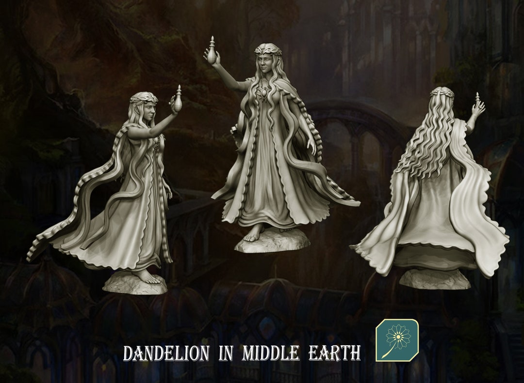 Golden Wood Elven Lady (dandelion in Middle Earth) - Etsy