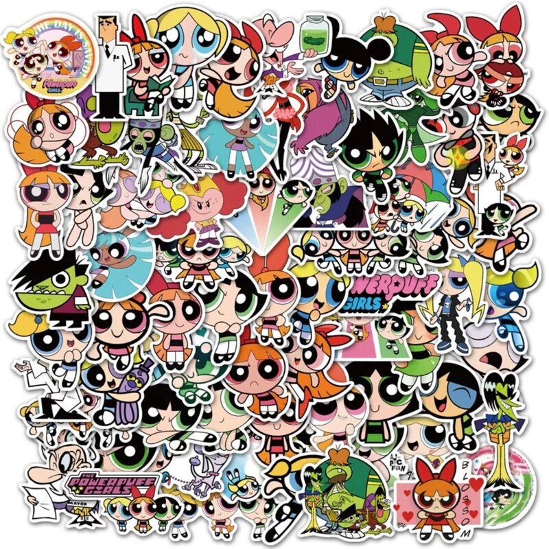 Powerpuff Girls Stickers - Etsy